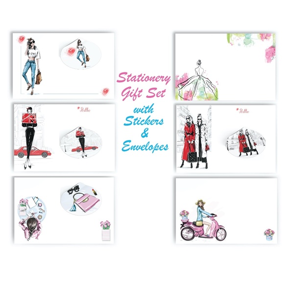 Stationery by Silvia | Office | X2 Fashion Girl Stationery Gift Set ...